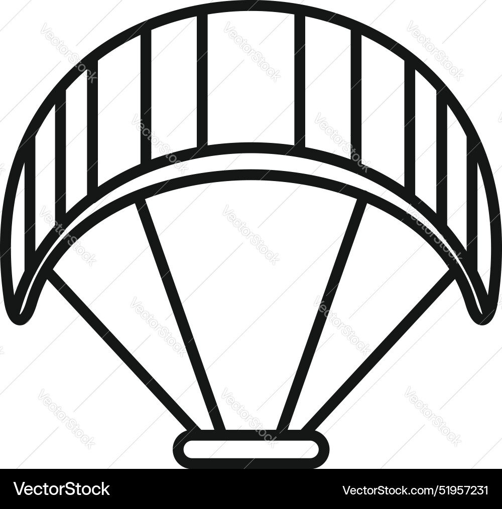Modern paraglider for extreme flying in mountains Vector Image