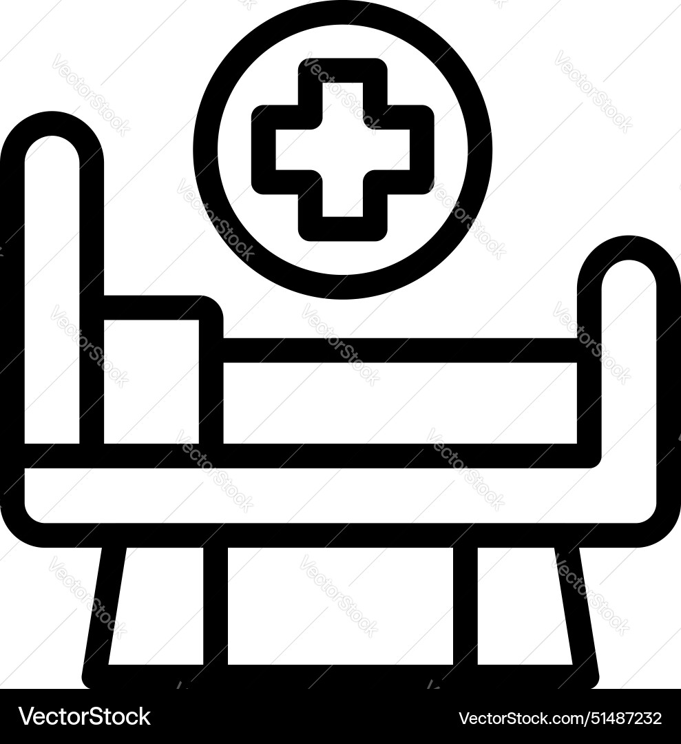 Black and white of a medical Royalty Free Vector Image