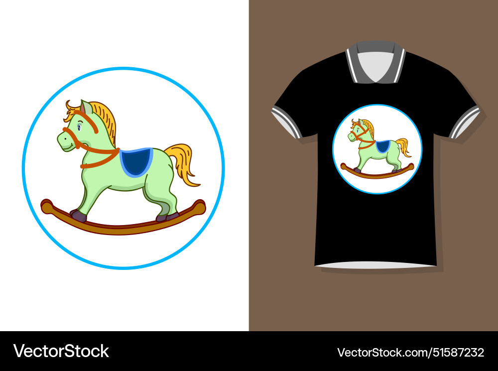 Cartoon template for t shirt and poster Royalty Free Vector