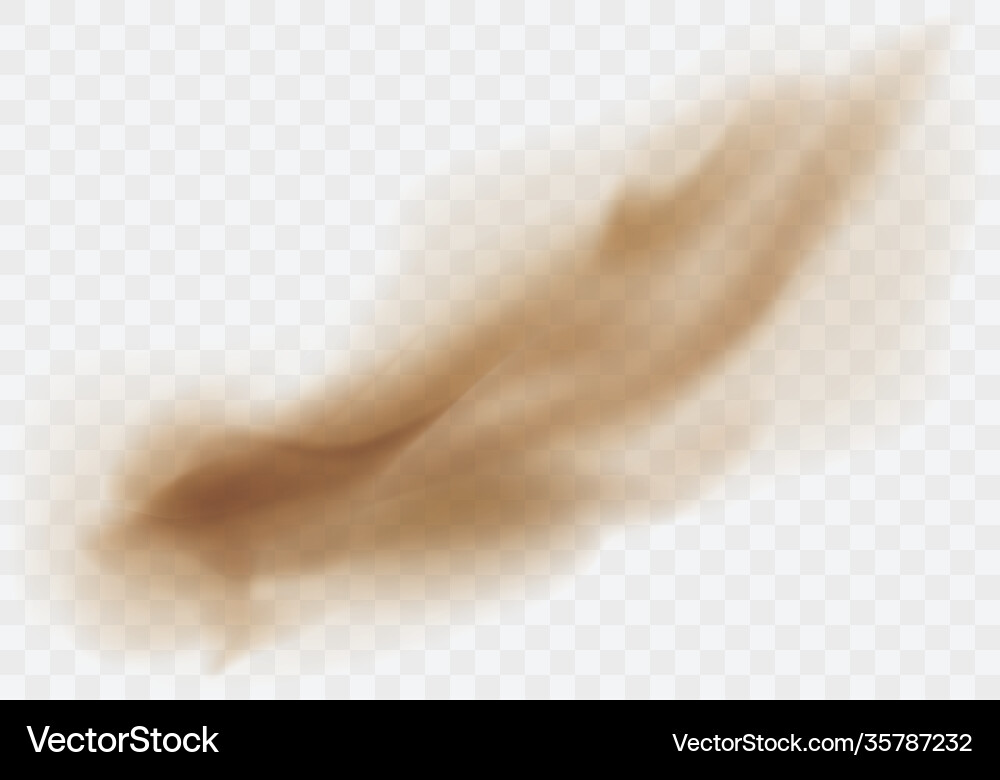 Desert Sandstorm Cloud Royalty Free Vector Image