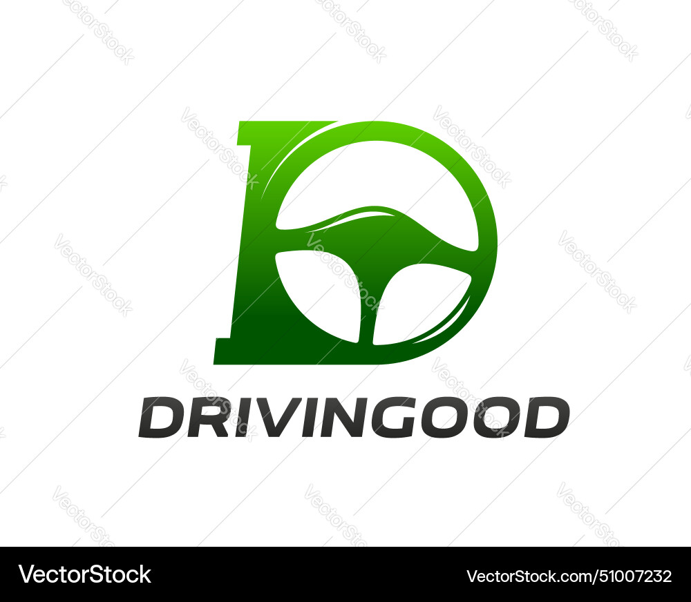 Safety drive icon driving school symbol emblem Vector Image