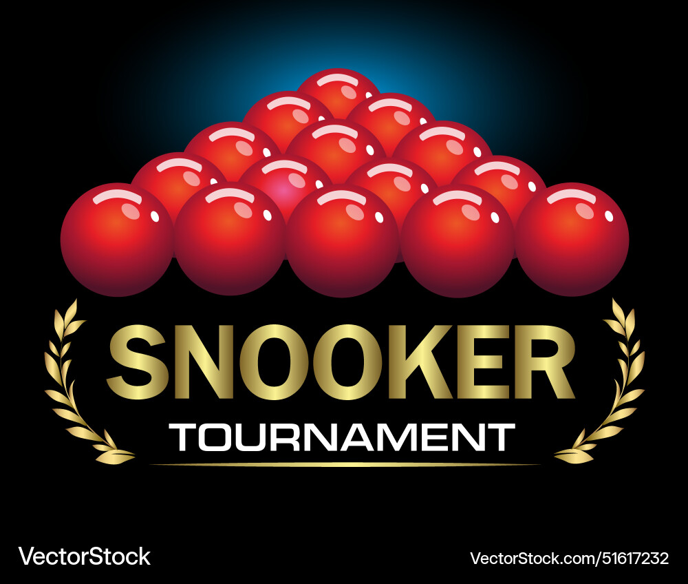 Snooker sport logo Royalty Free Vector Image - VectorStock