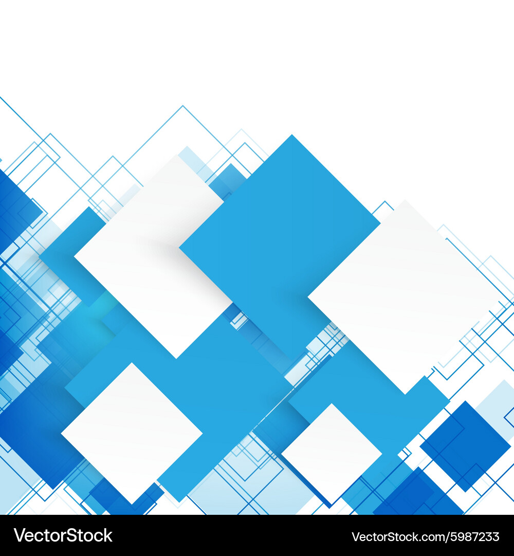 Blue Square Abstract Background – Royalty-Free Vector | VectorStock