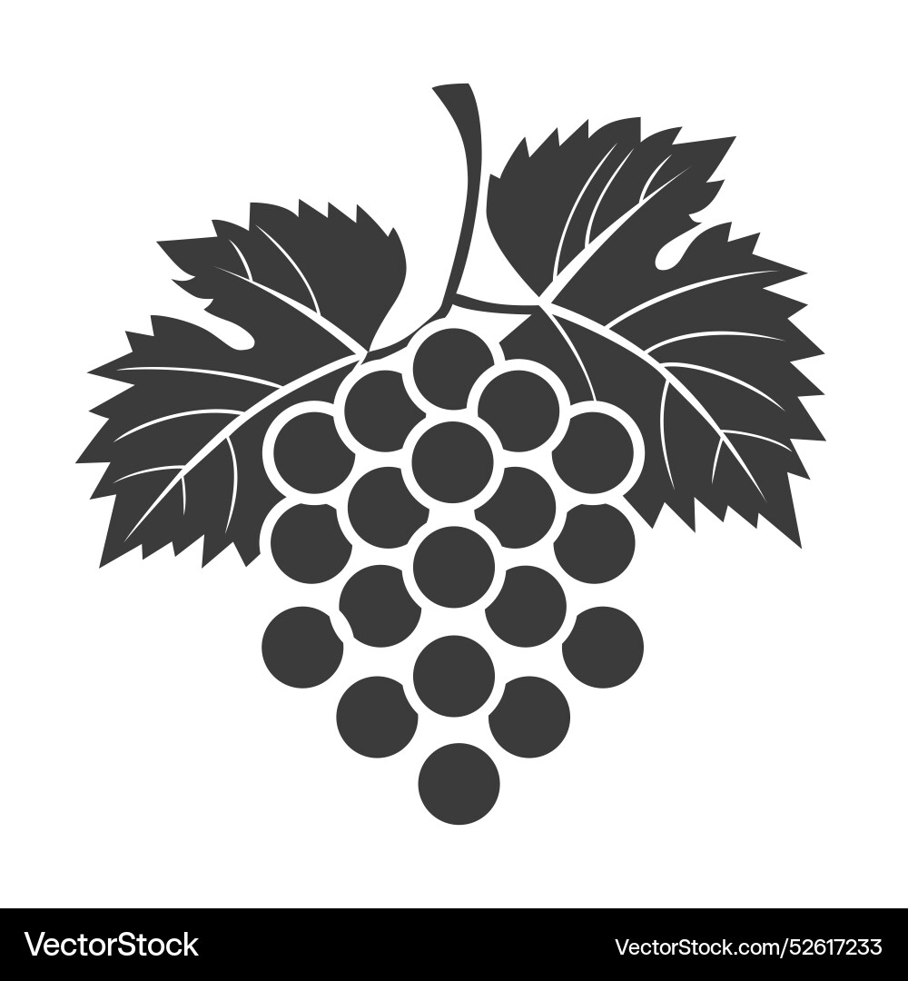 Grape simple logo Royalty Free Vector Image - VectorStock