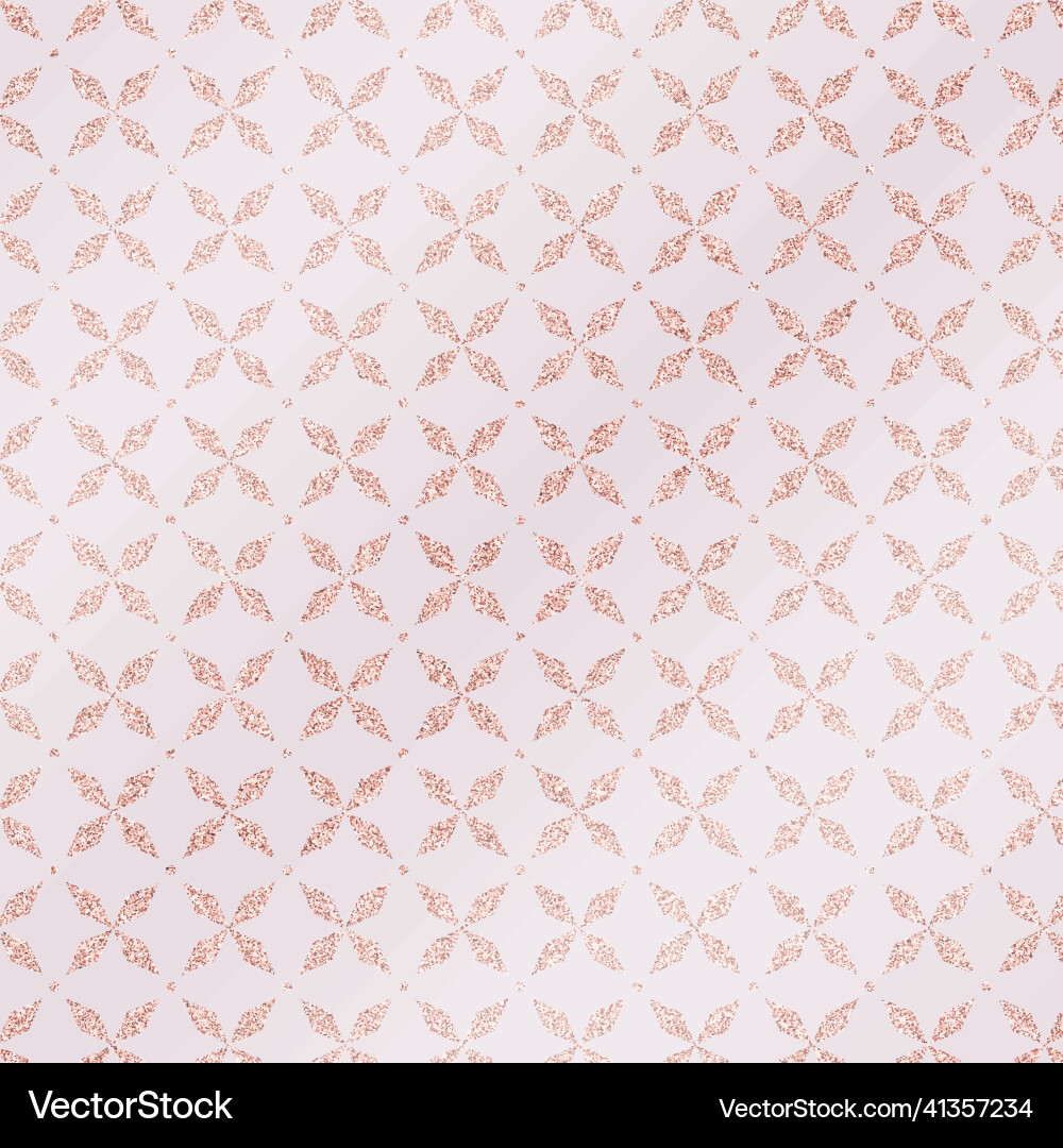 Decorative rose gold pattern background Royalty Free Vector
