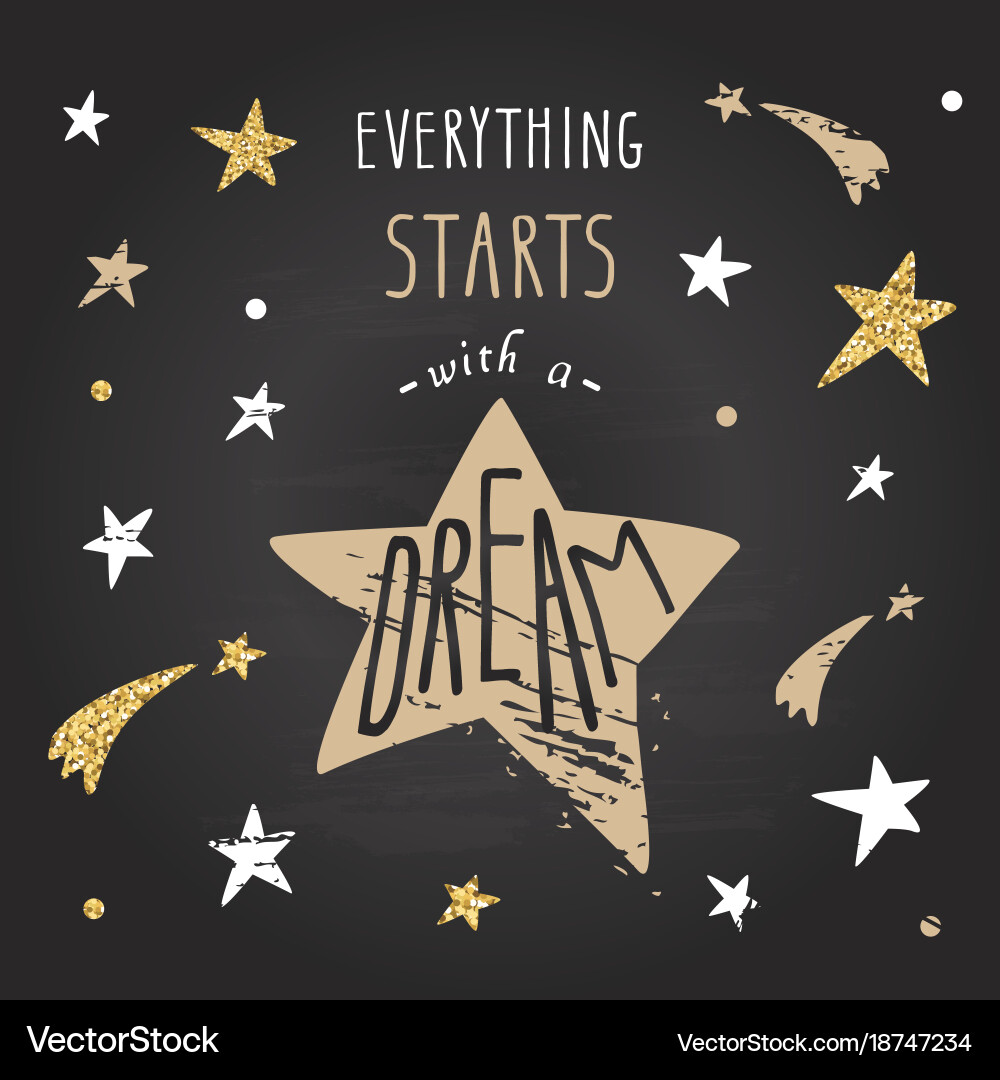 Inspirational handwritten lettering quote every Vector Image