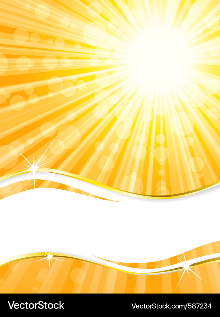Sunshine banner Royalty Free Vector Image - VectorStock