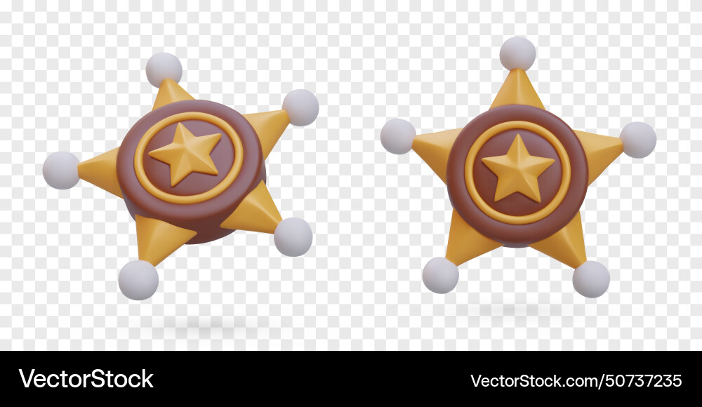 Badge of state representative law star sheriff Vector Image