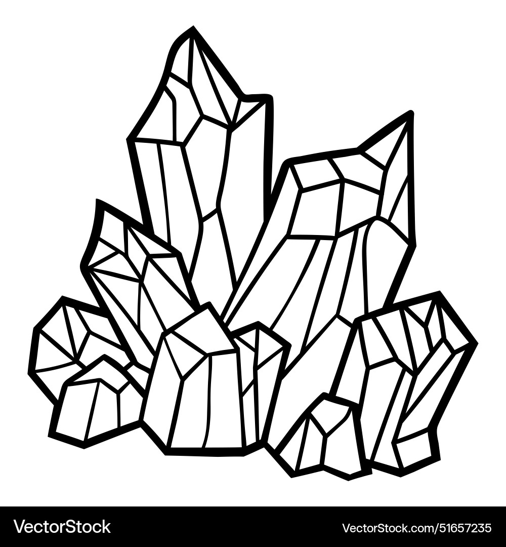 Coloring book for kids quartz Royalty Free Vector Image