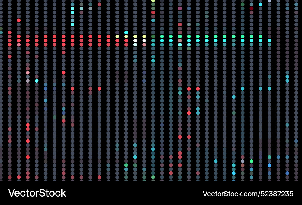 Trendy glitch pattern on dark background abstract Vector Image