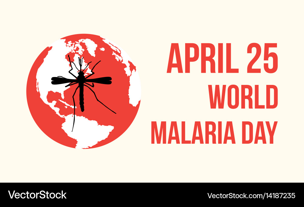 World malaria day style design Royalty Free Vector Image