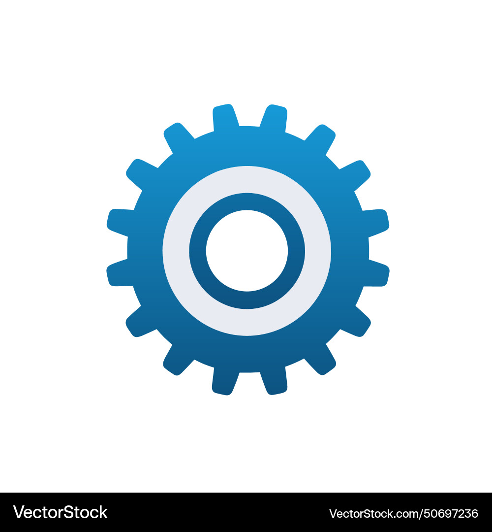 Collaborative software filled gradient logo Vector Image