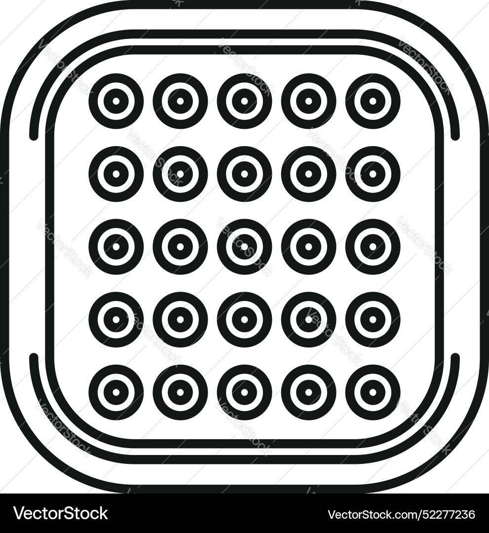 Led panel showing concept of modern lighting Vector Image