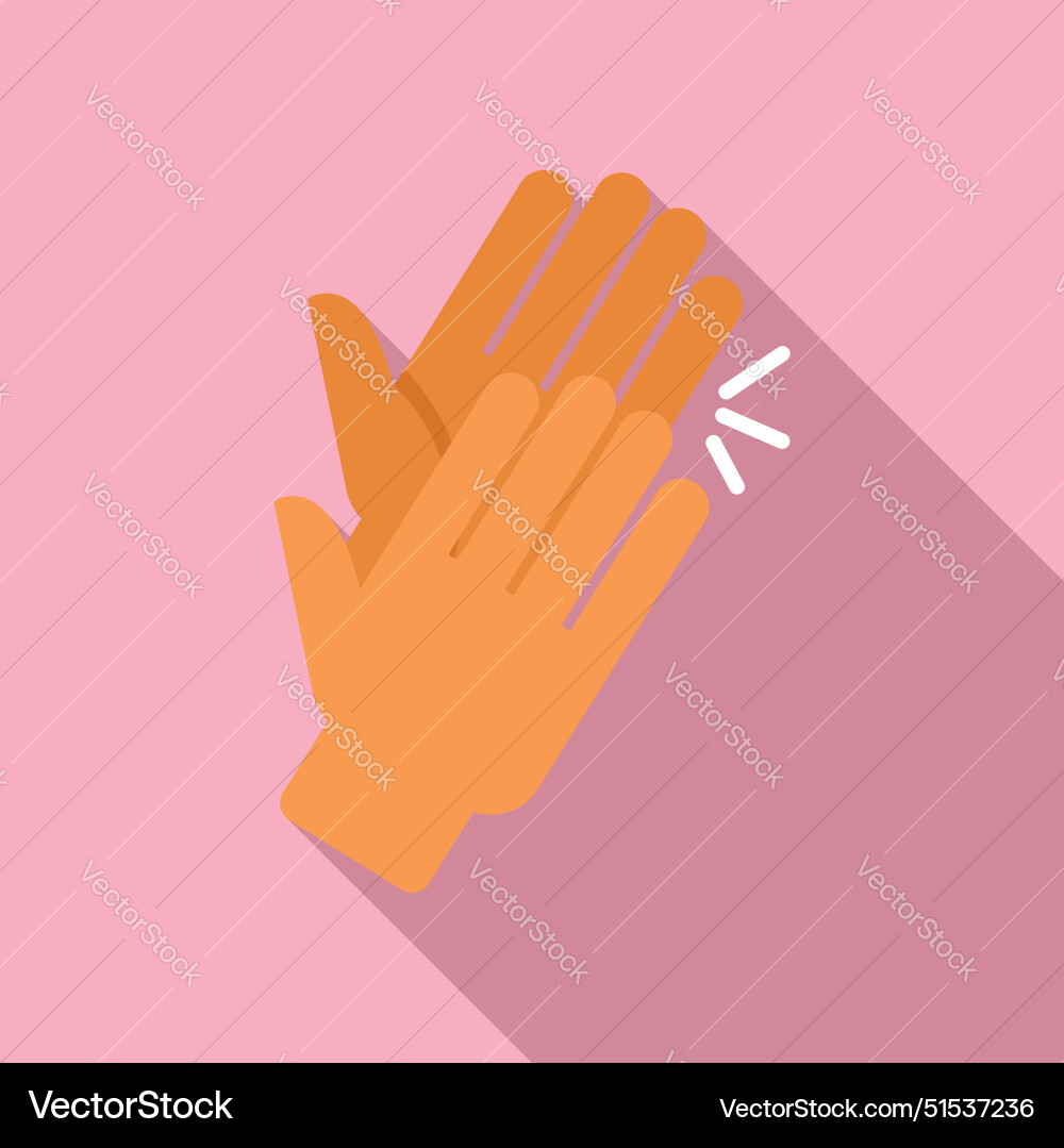 Two hands clapping celebrating a success Vector Image