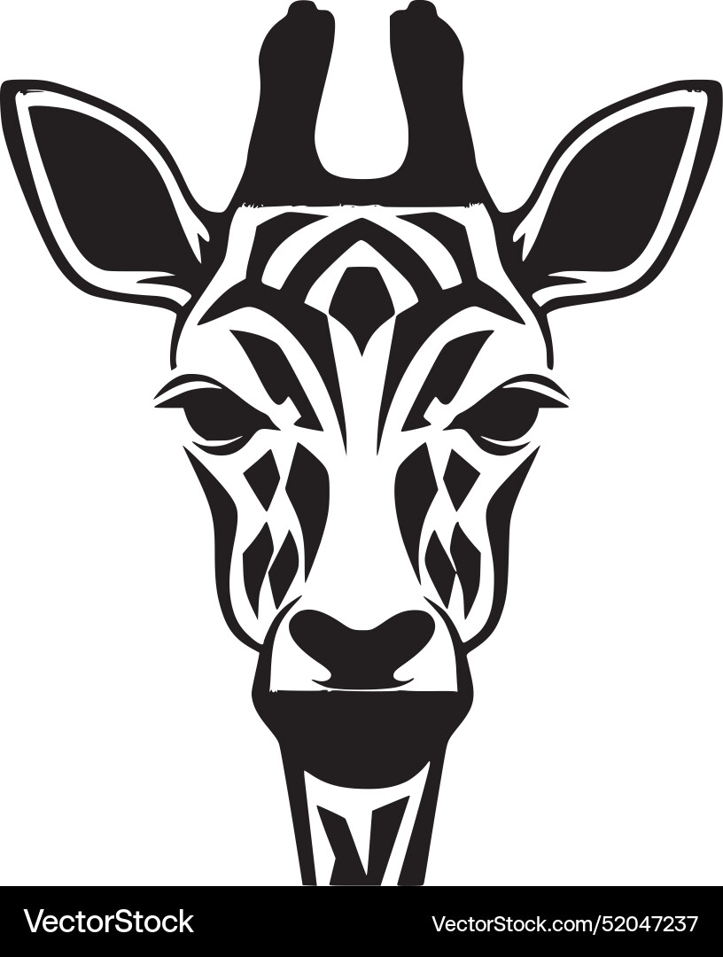 Giraffe - minimalist and simple silhouette Vector Image