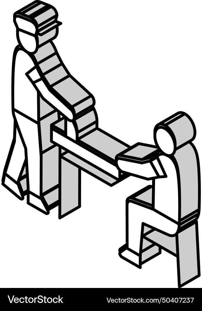 Police interrogation crime isometric icon Vector Image