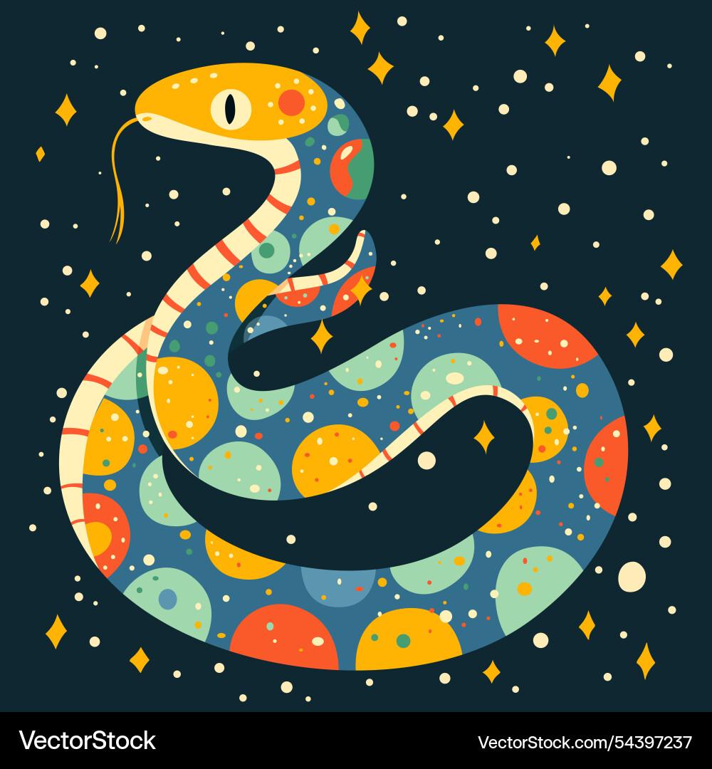 Snake cartoon character Royalty Free Vector Image