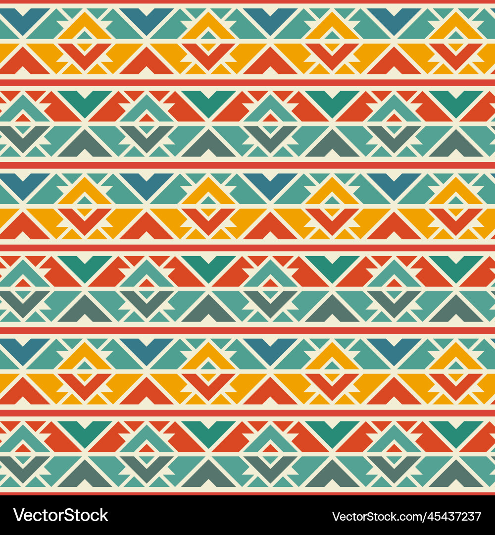 Tribal border seamless pattern Royalty Free Vector Image