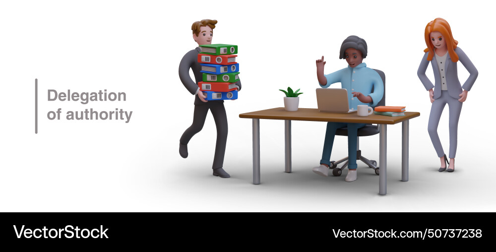 Delegation of authority composition with 3d Vector Image