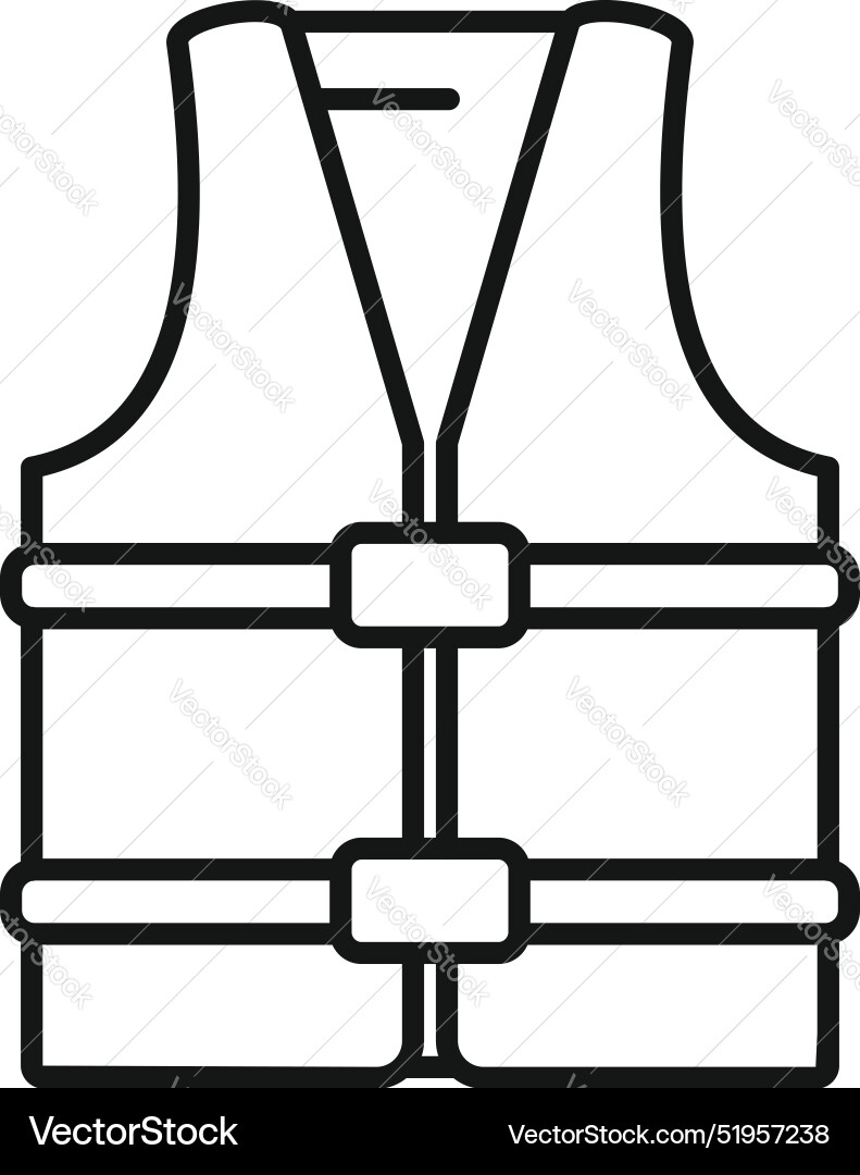 Life jacket ensuring safety during water Vector Image