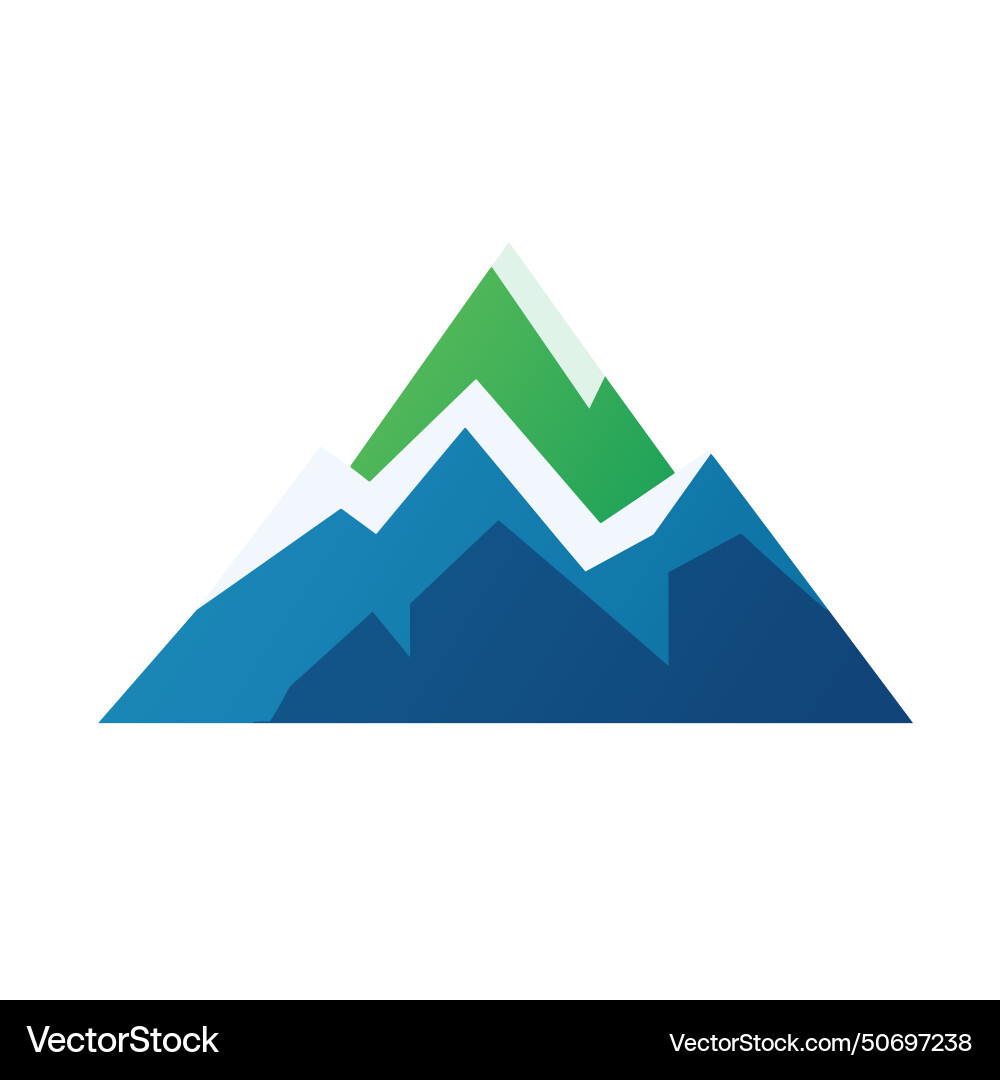 Managed it solutions filled gradient logo Vector Image