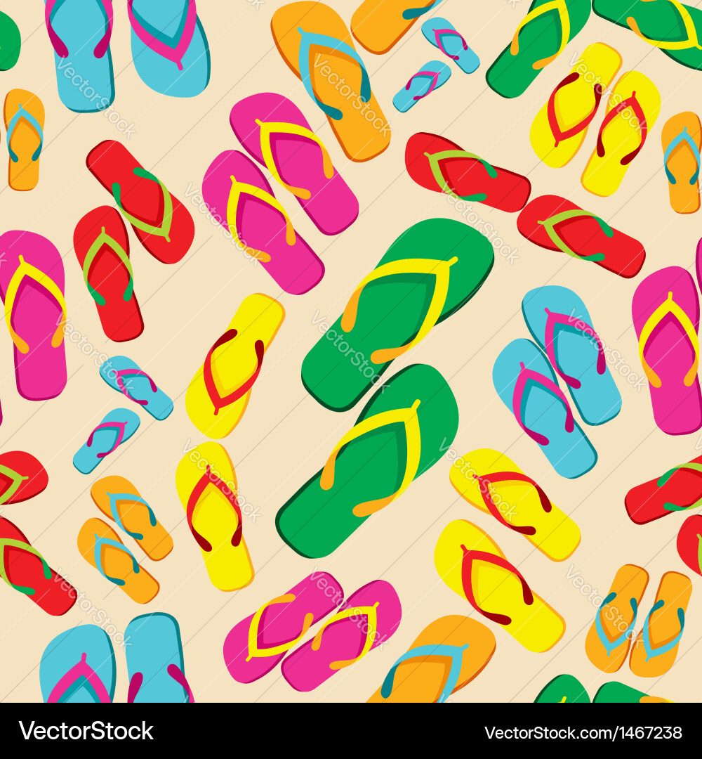 Multicolored flip flop pattern Royalty Free Vector Image