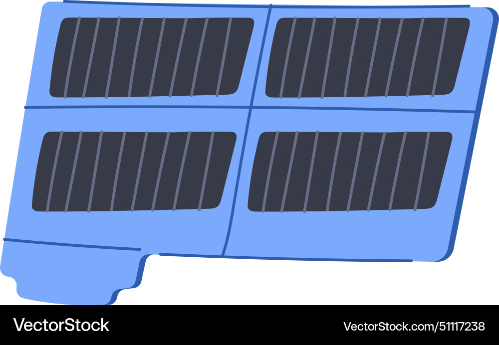 Power solar charger cartoon Royalty Free Vector Image