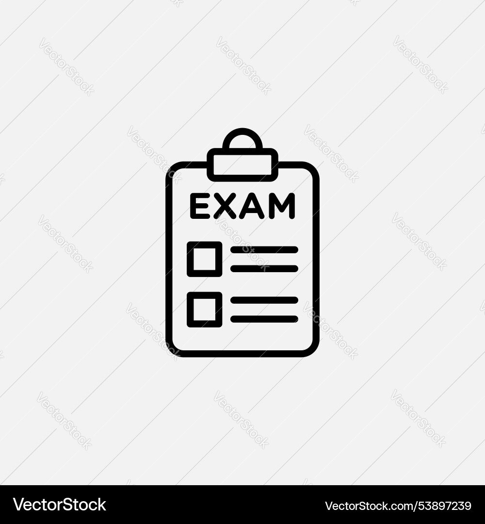 Exam icon set Royalty Free Vector Image - VectorStock