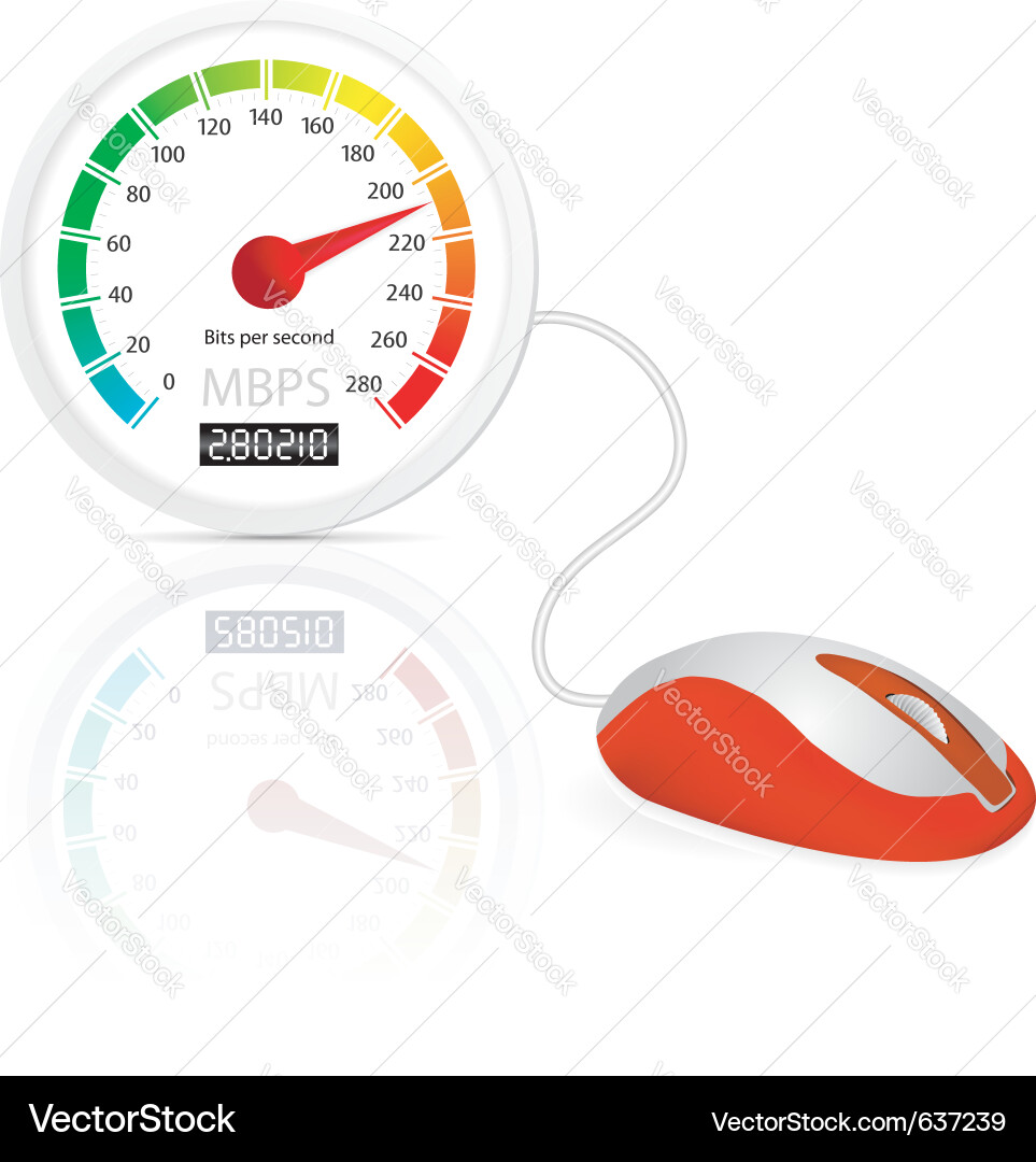 Internet speed concept Royalty Free Vector Image