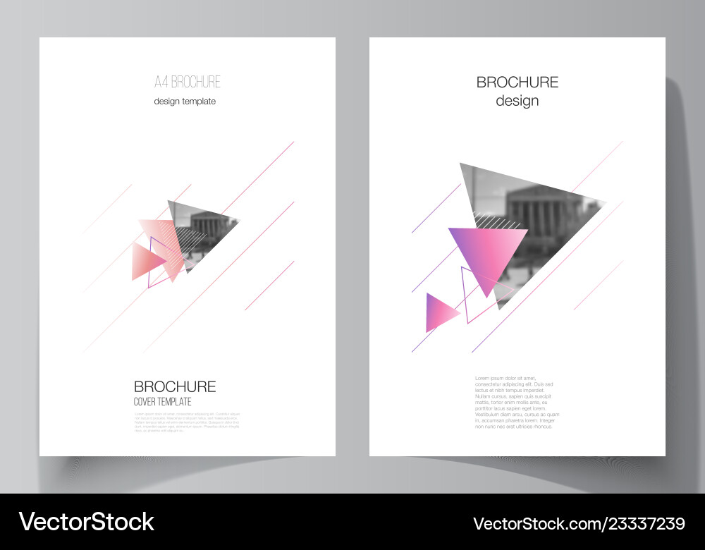 Layout of a4 format modern cover Royalty Free Vector Image