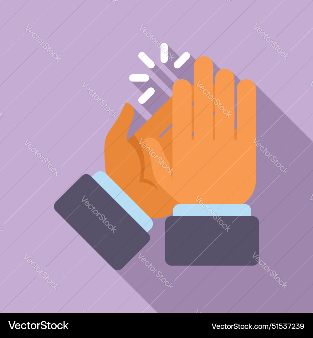 Two businessmen clapping celebrating success Vector Image