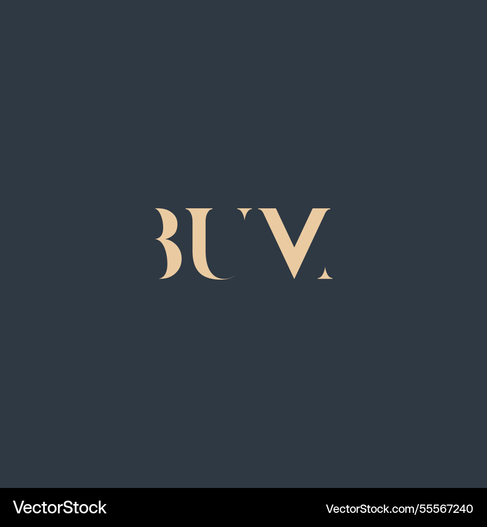 Bum abstract letter logo Royalty Free Vector Image