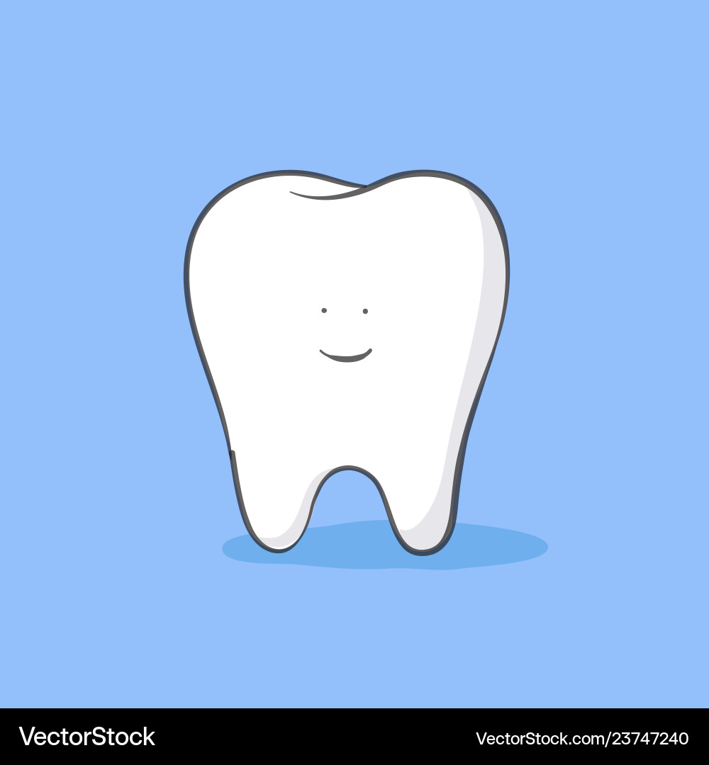 Tooth cartoon Royalty Free Vector Image - VectorStock