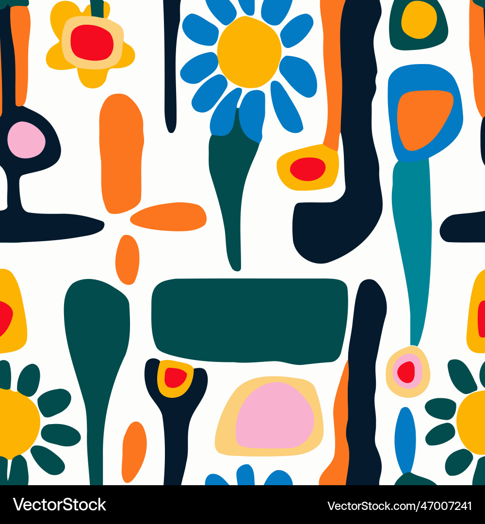 Abstract Floral Pattern Royalty Free Vector Image