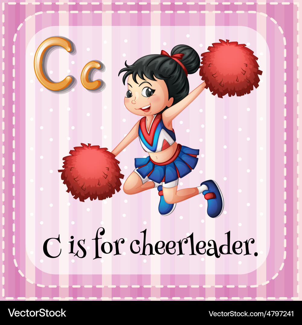 Cheerleader Royalty Free Vector Image - VectorStock