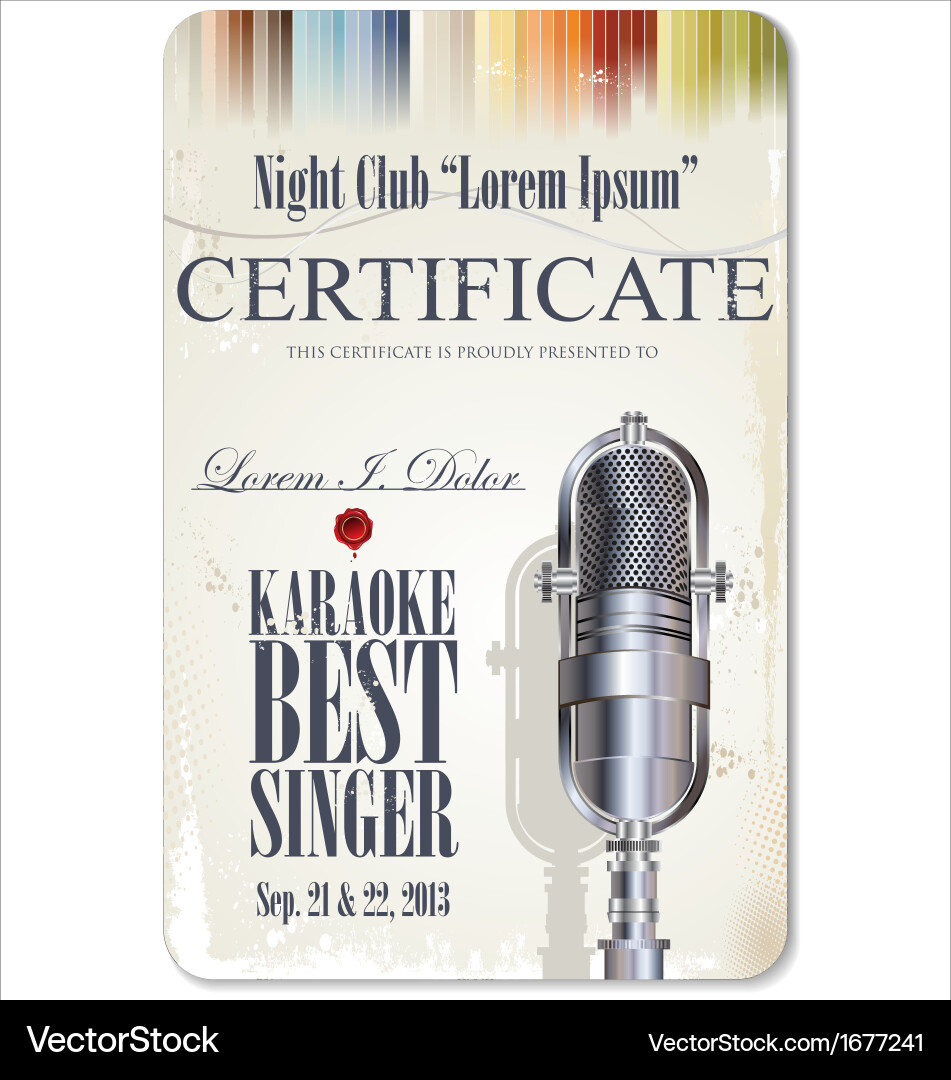 Singer Certificate Vector Images (49)