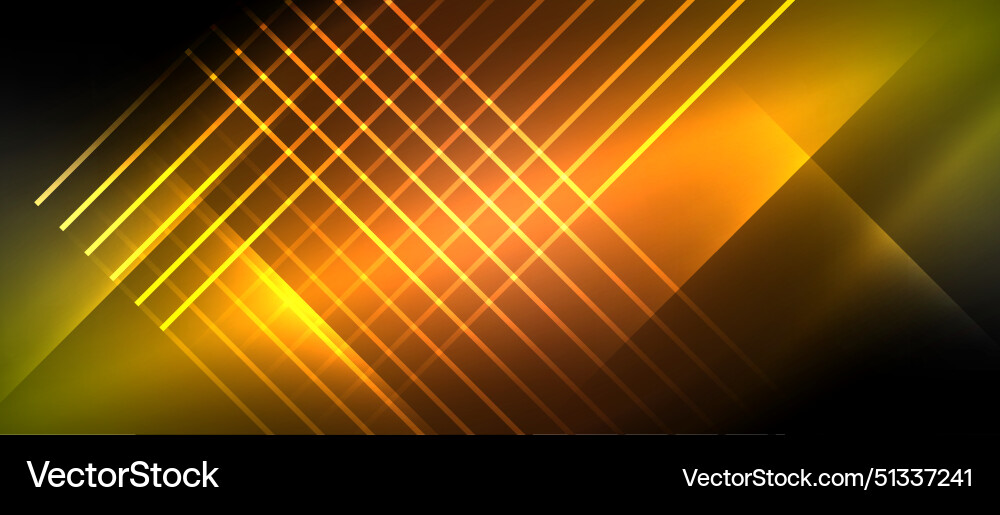 Neon dynamic diagonal light rays background Vector Image