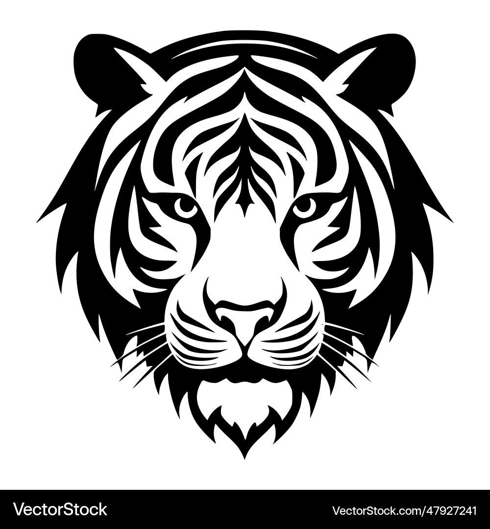 Tiger head logo Royalty Free Vector Image - VectorStock