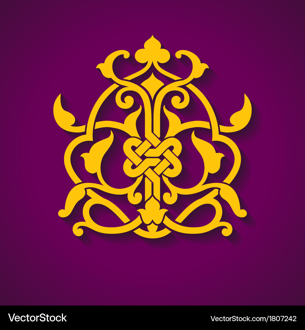 Abstract arabic symbol Royalty Free Vector Image