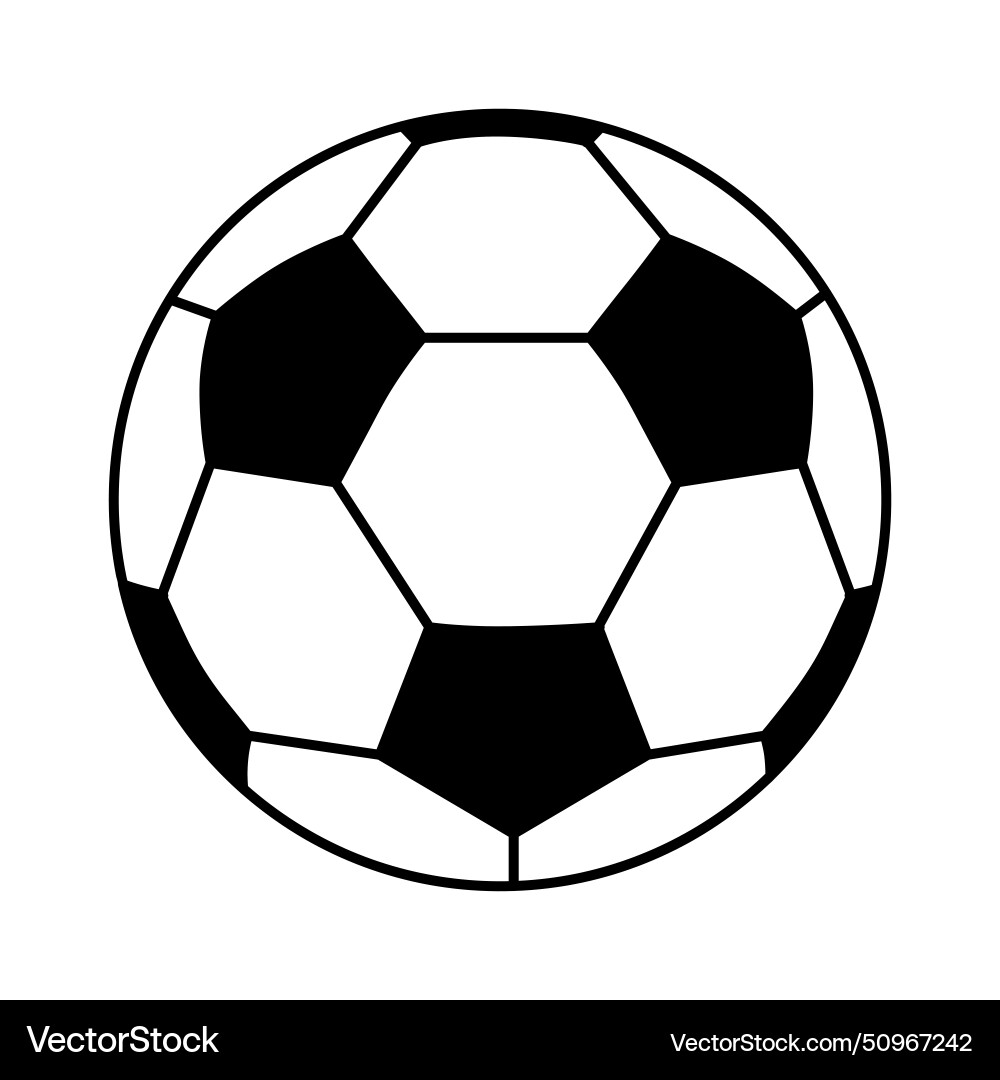 Football Line Art Icon Royalty Free Vector Image
