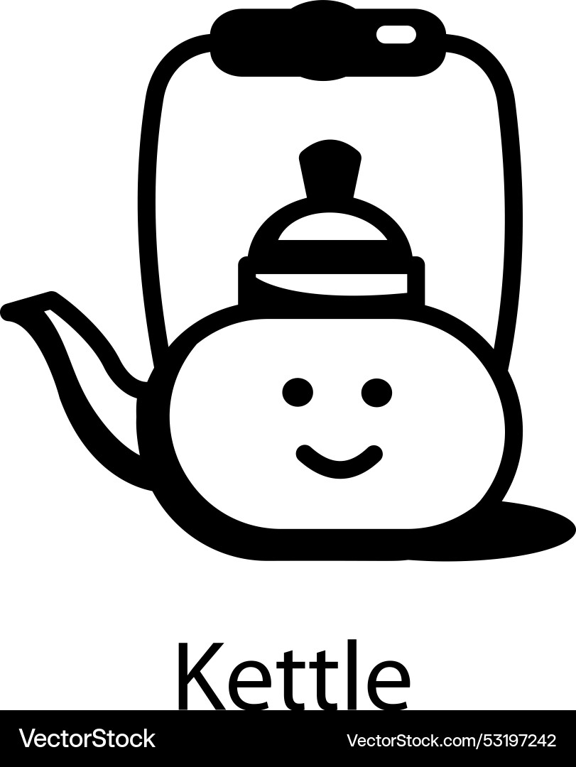 Kettle Royalty Free Vector Image - VectorStock