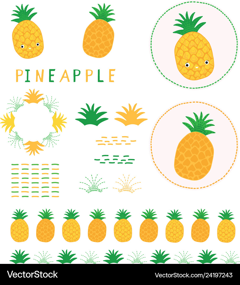 Pineapple clipart food Vector Images & Graphics for Commercial Use ...