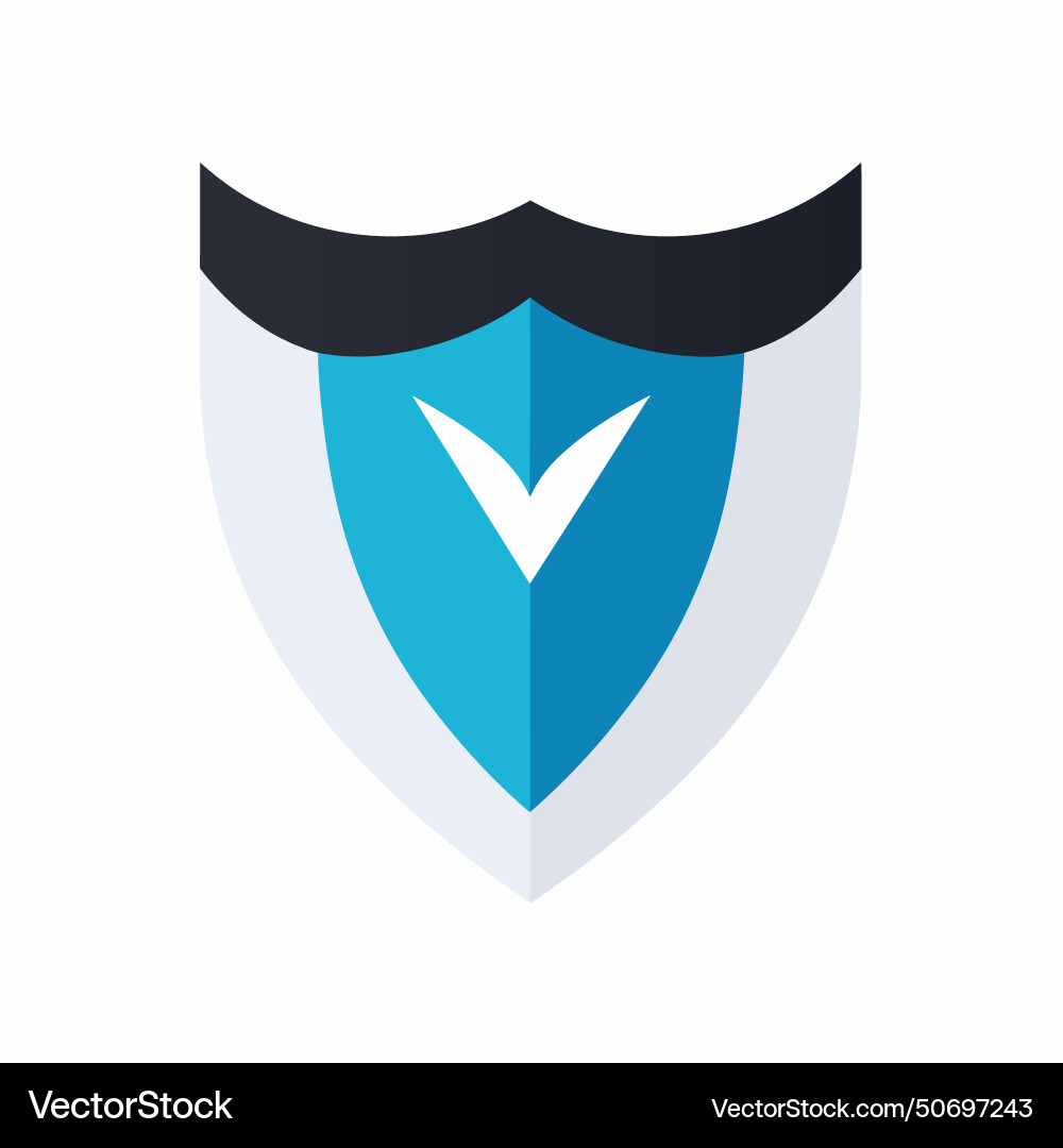 Cybersecurity solution for business filled blue Vector Image