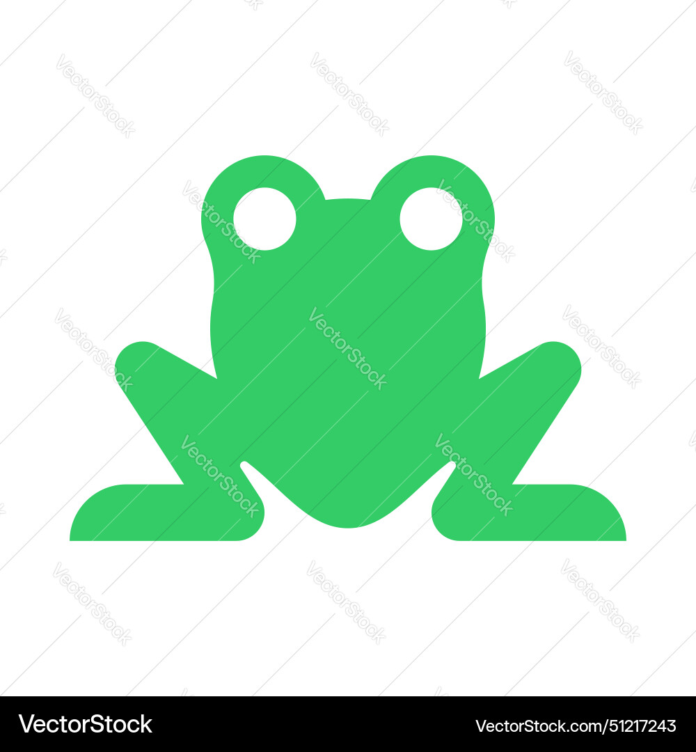 Frog symbol toad icon sign Royalty Free Vector Image