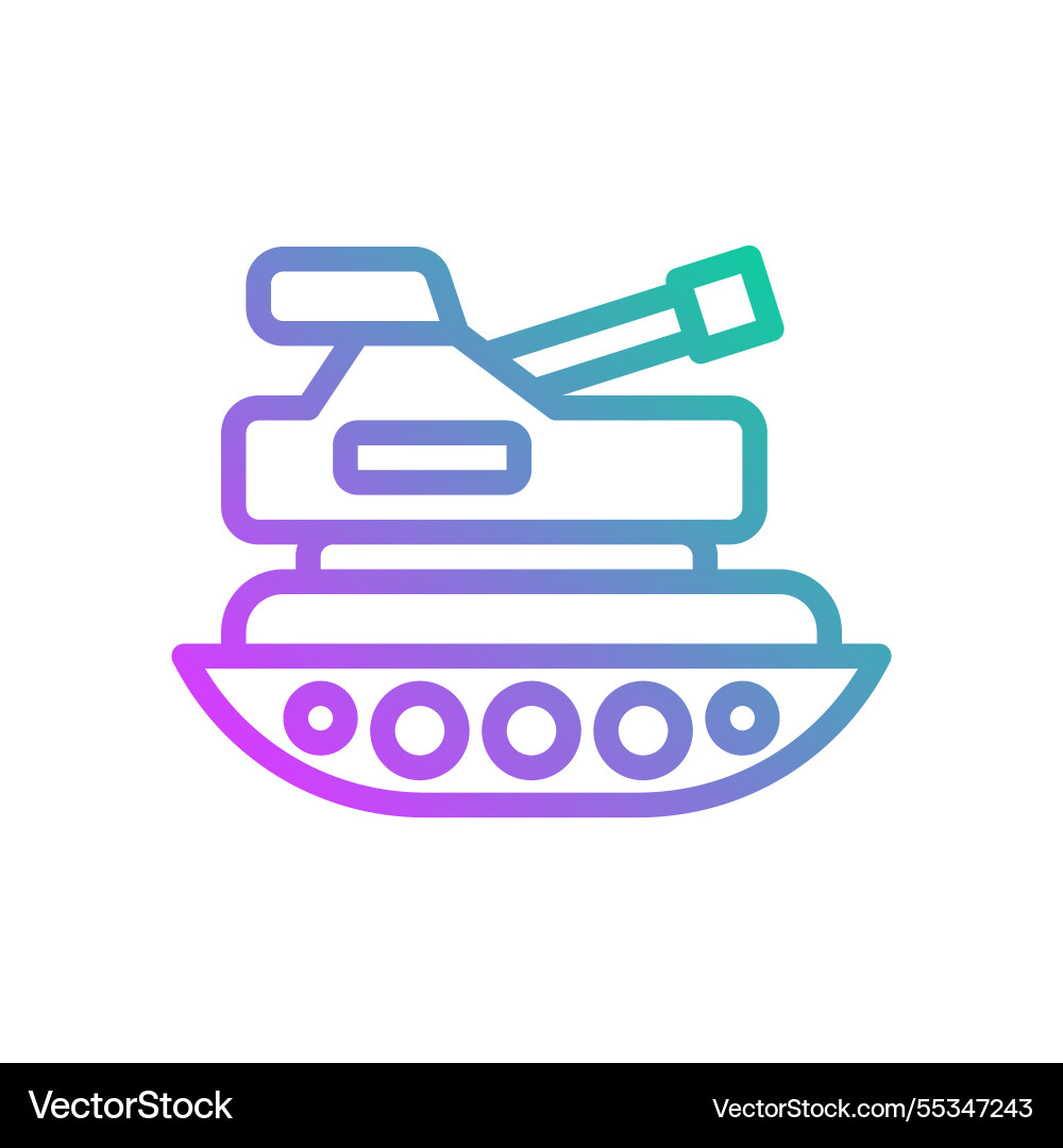 Modern gradient tank icon Royalty Free Vector Image