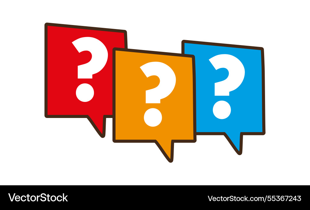 Question mark icon answer Royalty Free Vector Image