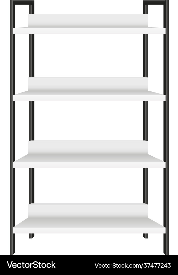 Realistic rack Royalty Free Vector Image - VectorStock