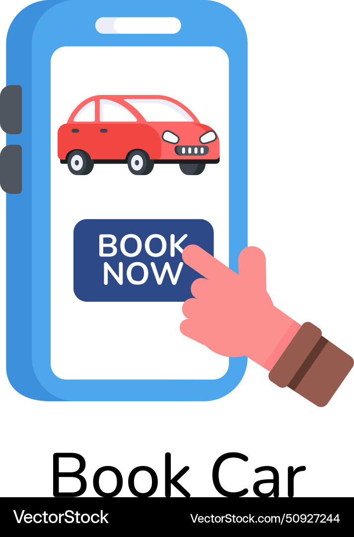 Book car Royalty Free Vector Image - VectorStock