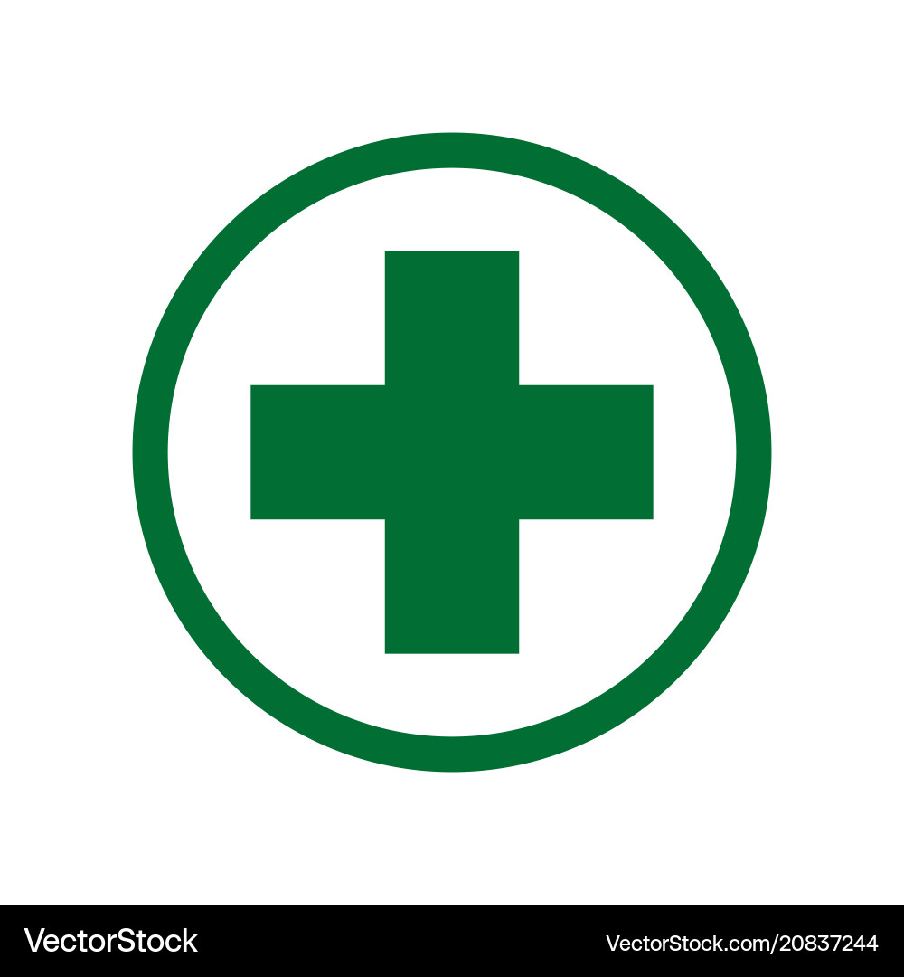 Cross medical symbol Royalty Free Vector Image