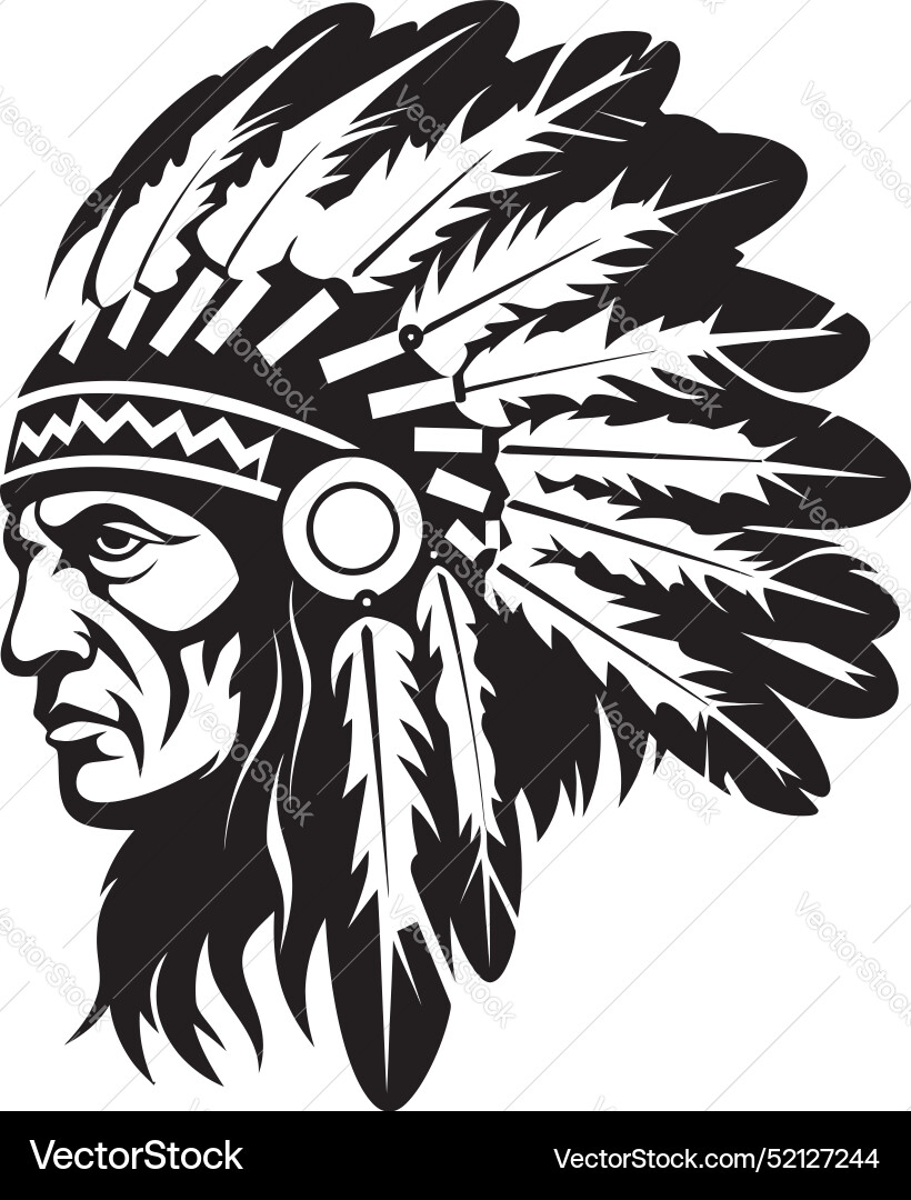Desert guardian apache face graphic warriors Vector Image
